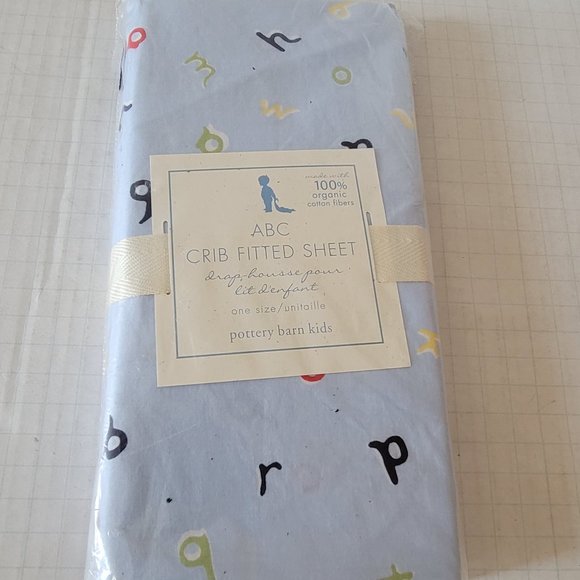 Pottery Barn Kids | Bedding | New Pottery Barn Kids Abc Blue Alphabet ...